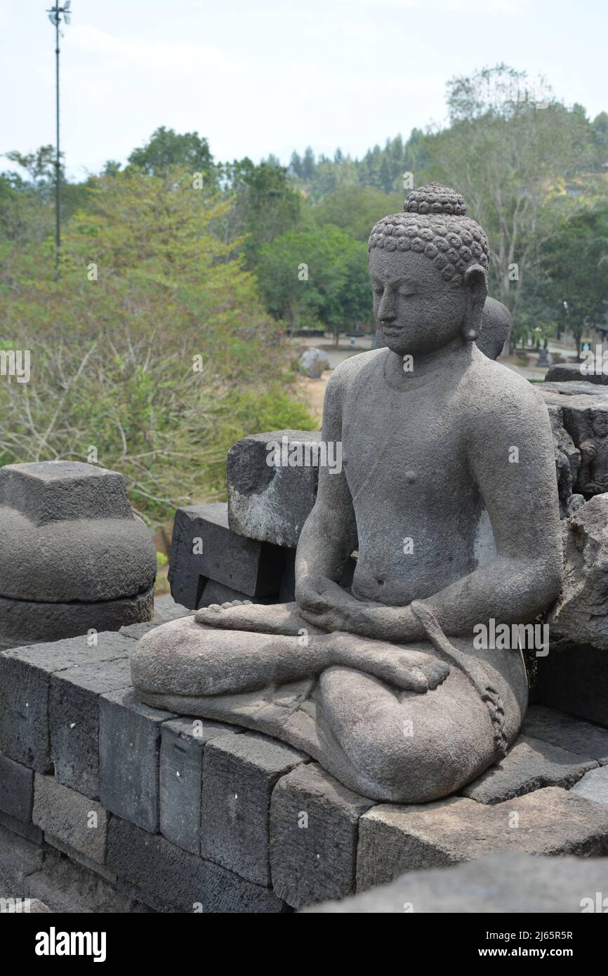The Stone Carvings of Borobudur Temple, Java, Indonesia Stock Photo - Alamy