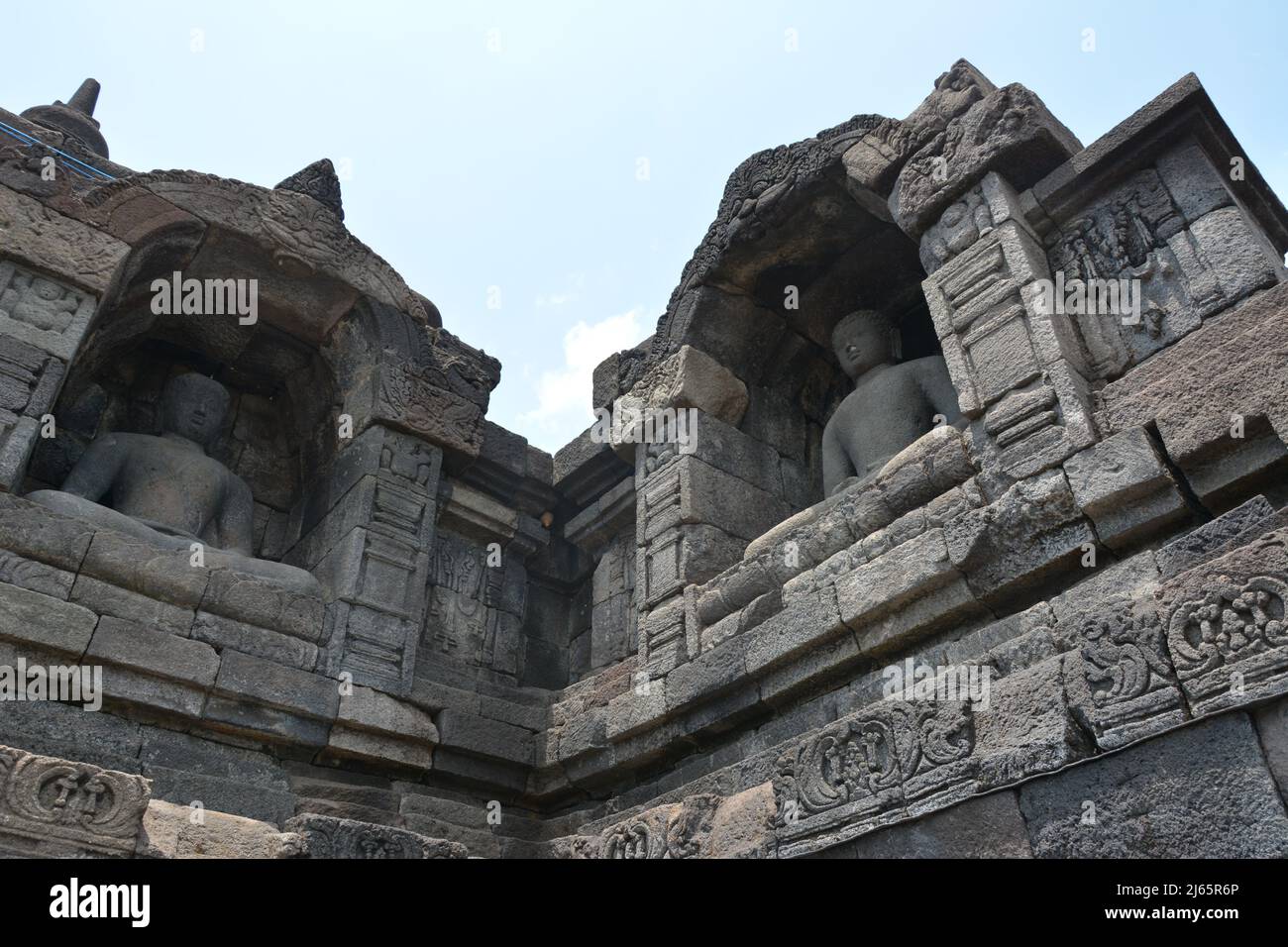 The Stone Carvings of Borobudur Temple, Java, Indonesia Stock Photo - Alamy