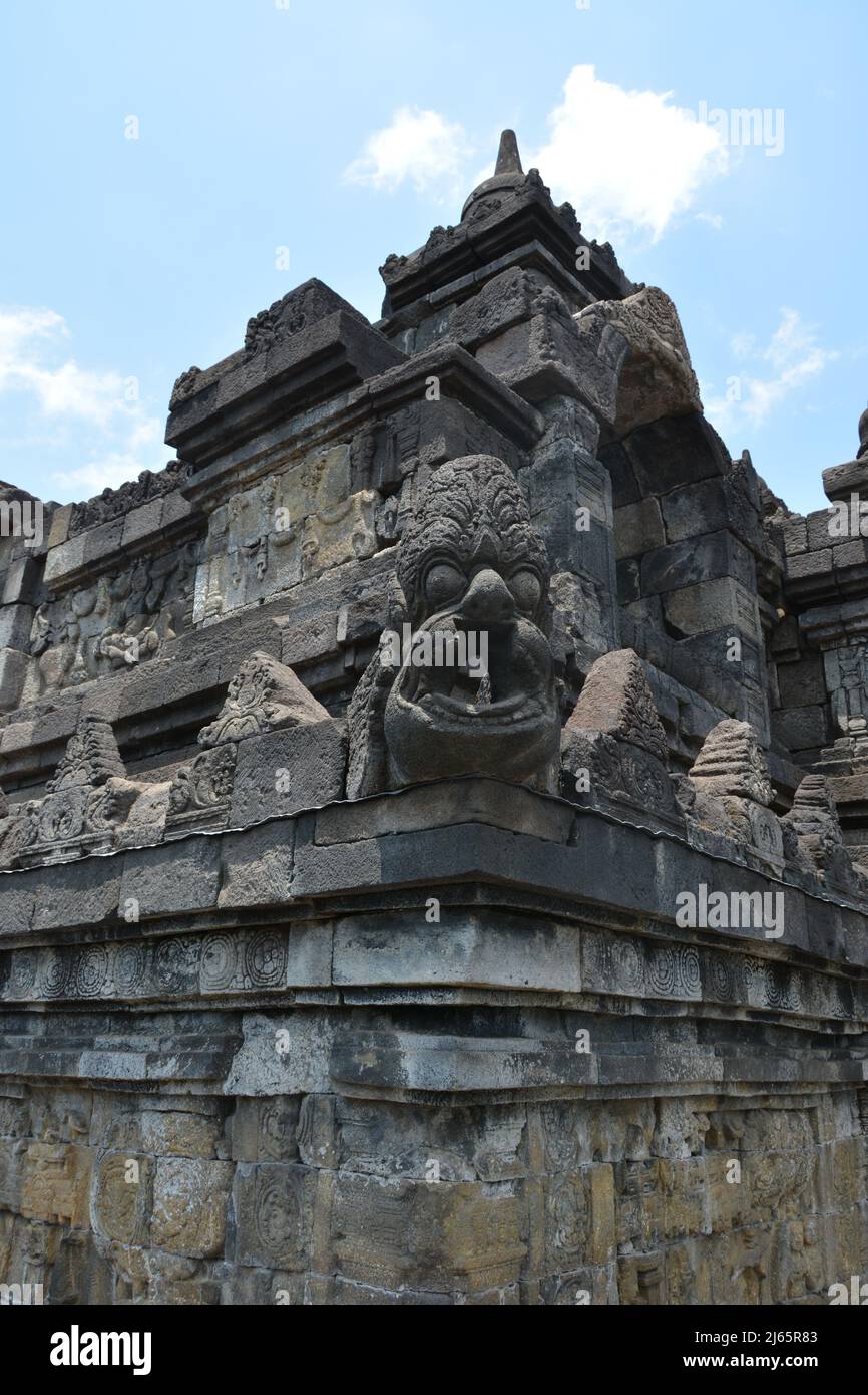 The Stone Carvings of Borobudur Temple, Java, Indonesia Stock Photo - Alamy