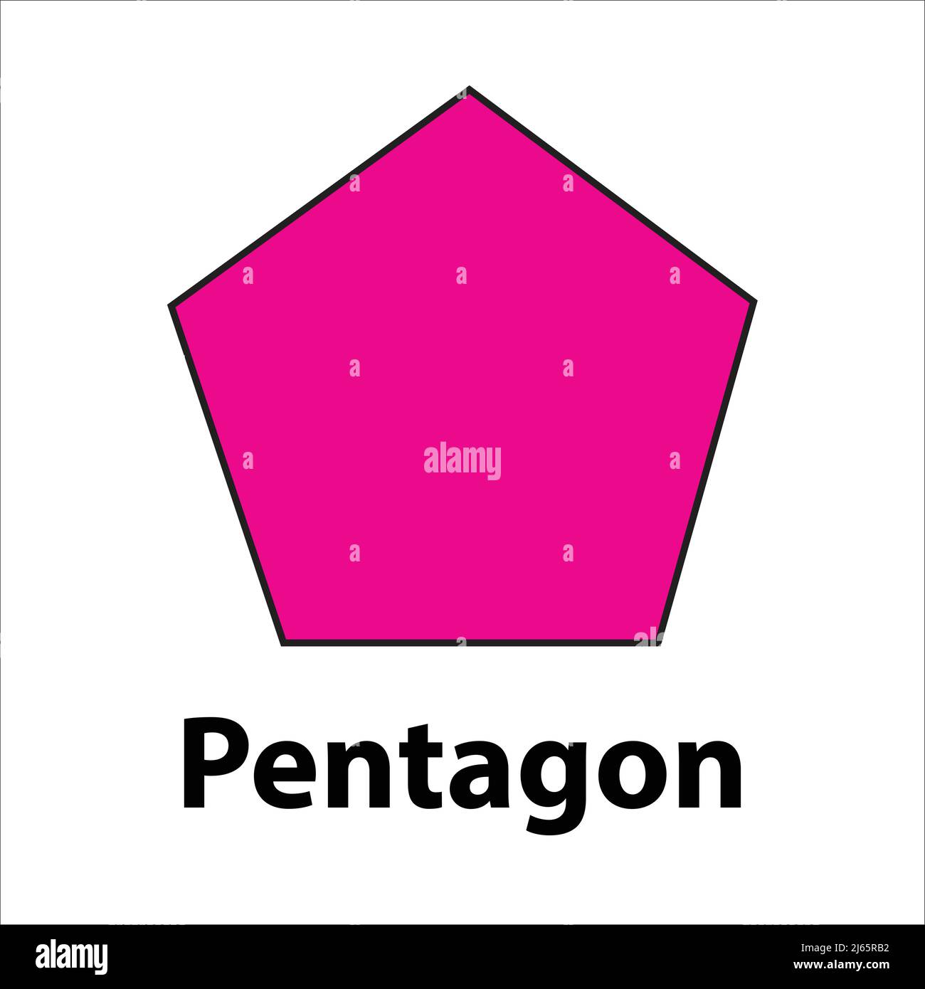 Pentagon geometric shape pink color vector Stock Vector Image & Art - Alamy