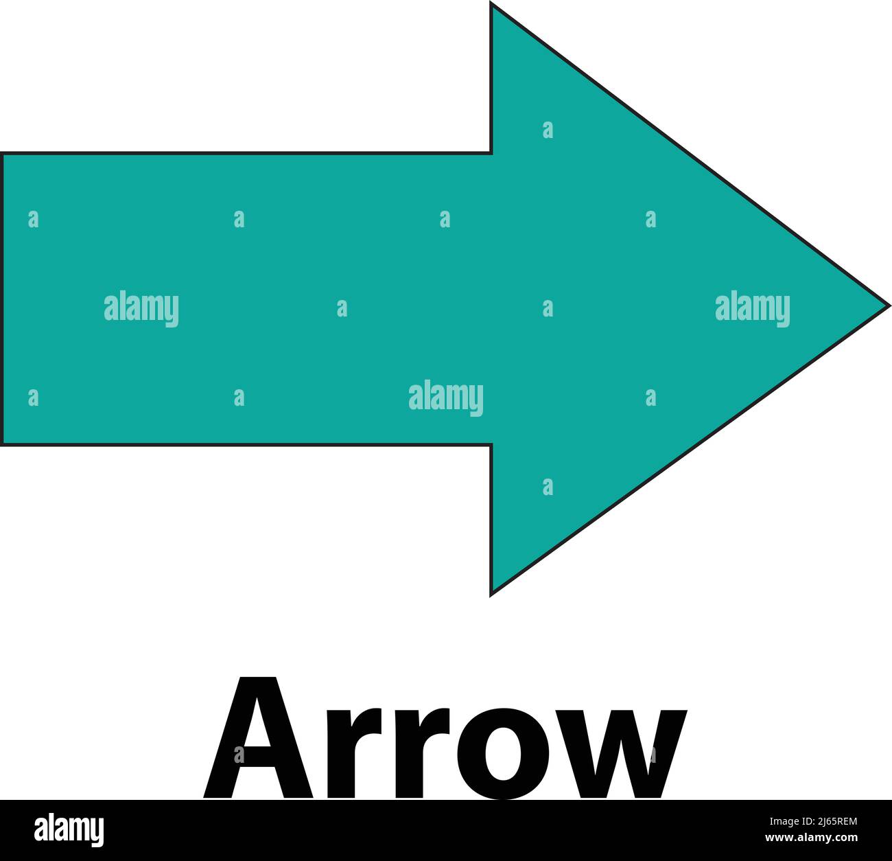 Arrow light green color wright side arrow vector Stock Vector Image ...