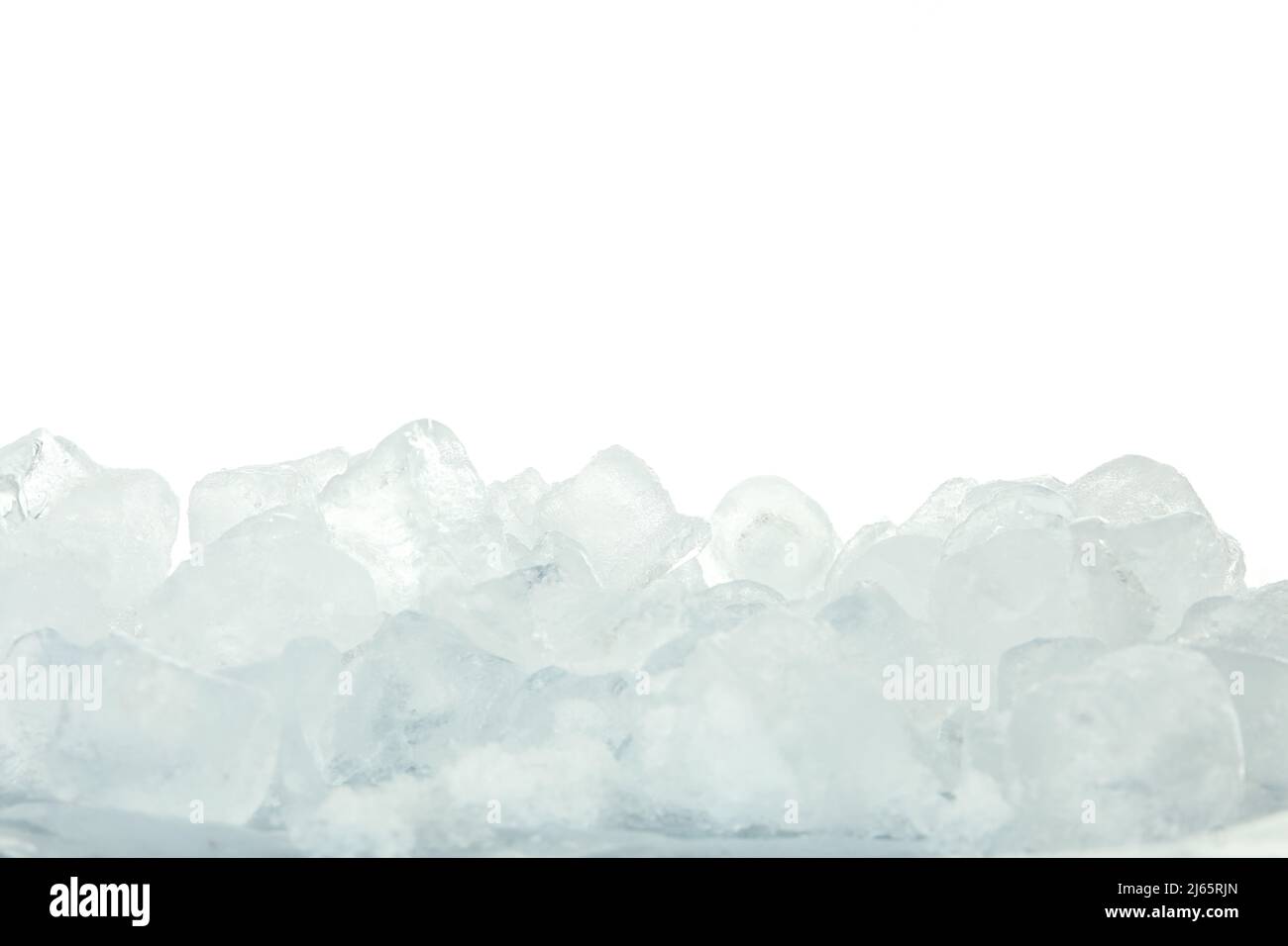 Ice forms for drinks isolated on white background Stock Photo - Alamy