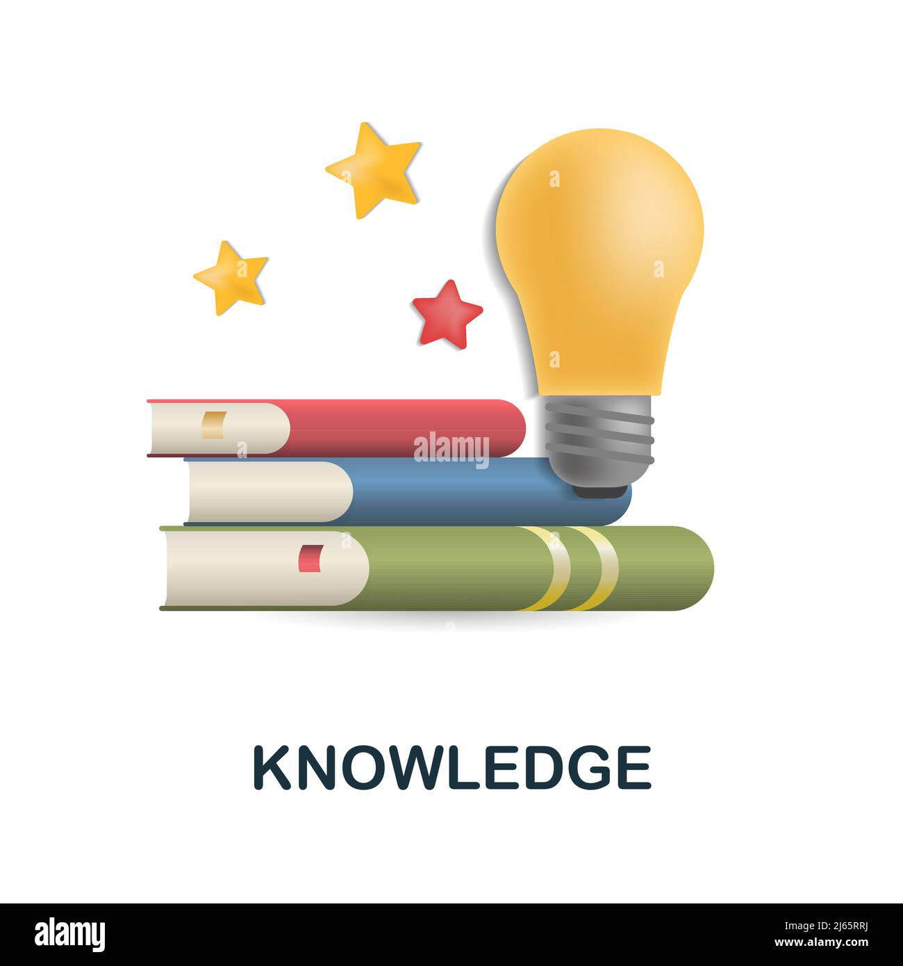 Knowledge icon. 3d illustration from startup collection. Creative ...