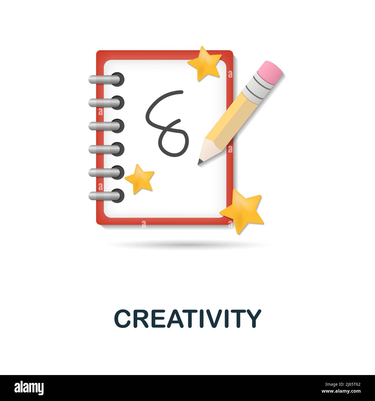 Creativity icon. 3d illustration from startup collection. Creative ...