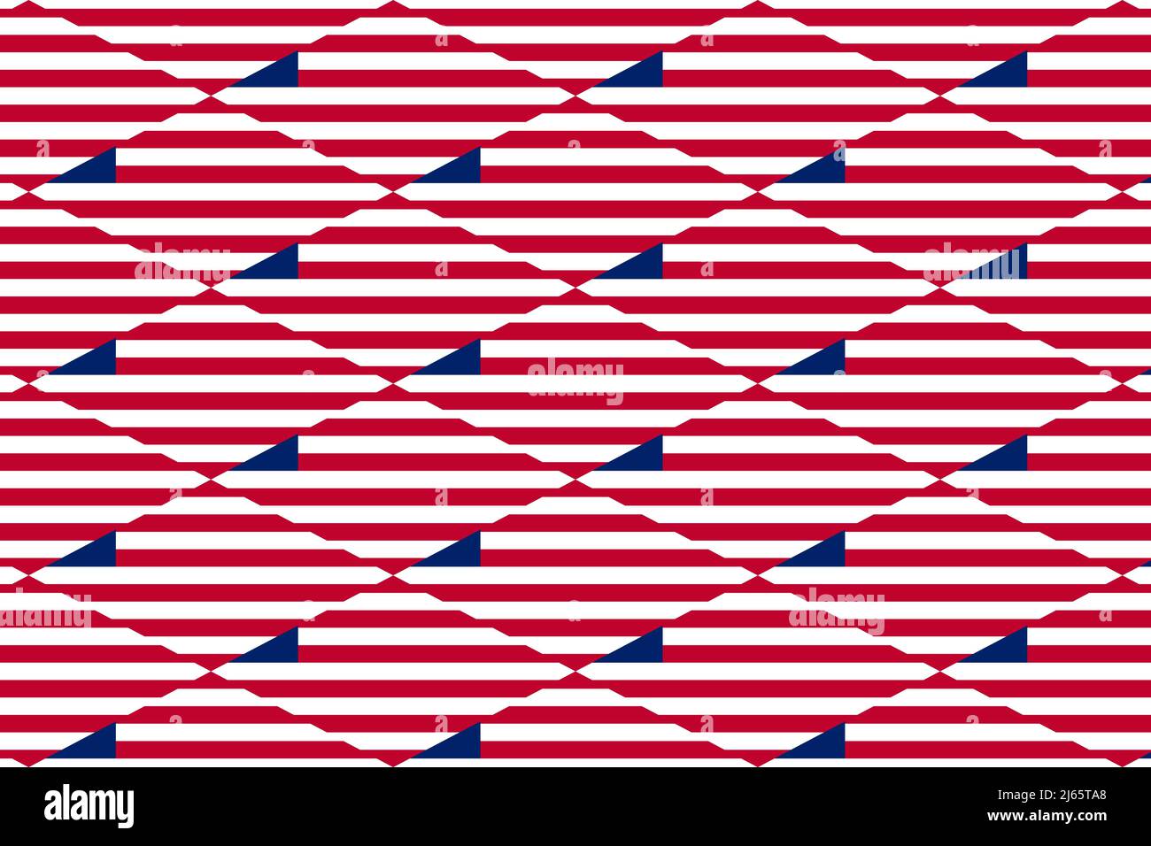 Geometric pattern in the colors of the national flag of Liberia. The ...