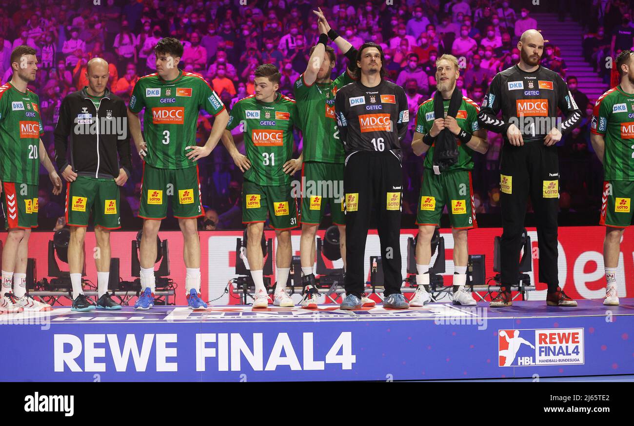 firo: 24.04.2022 Final REWE Final 4, handball cup final DHB Mv§nner ...