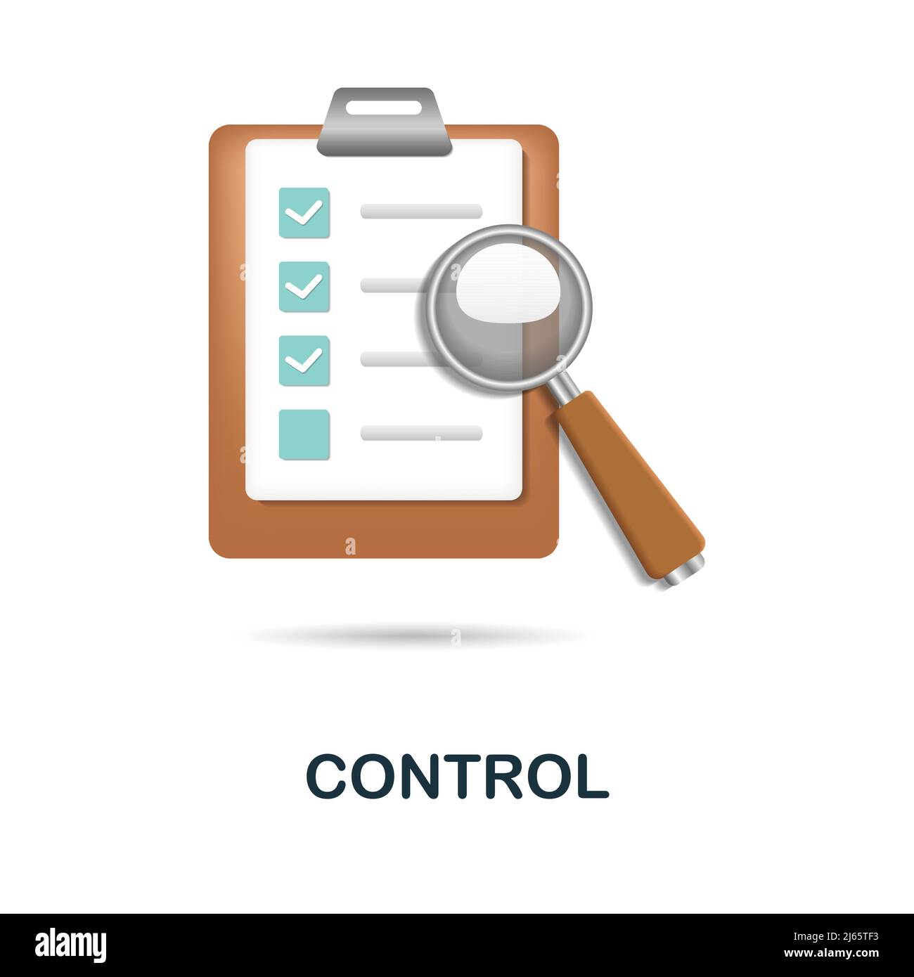 Control icon. 3d illustration from startup collection. Creative Control ...