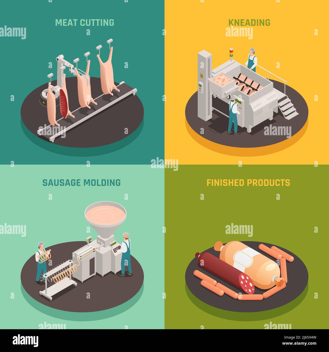 Sausage molding Stock Vector Images - Alamy