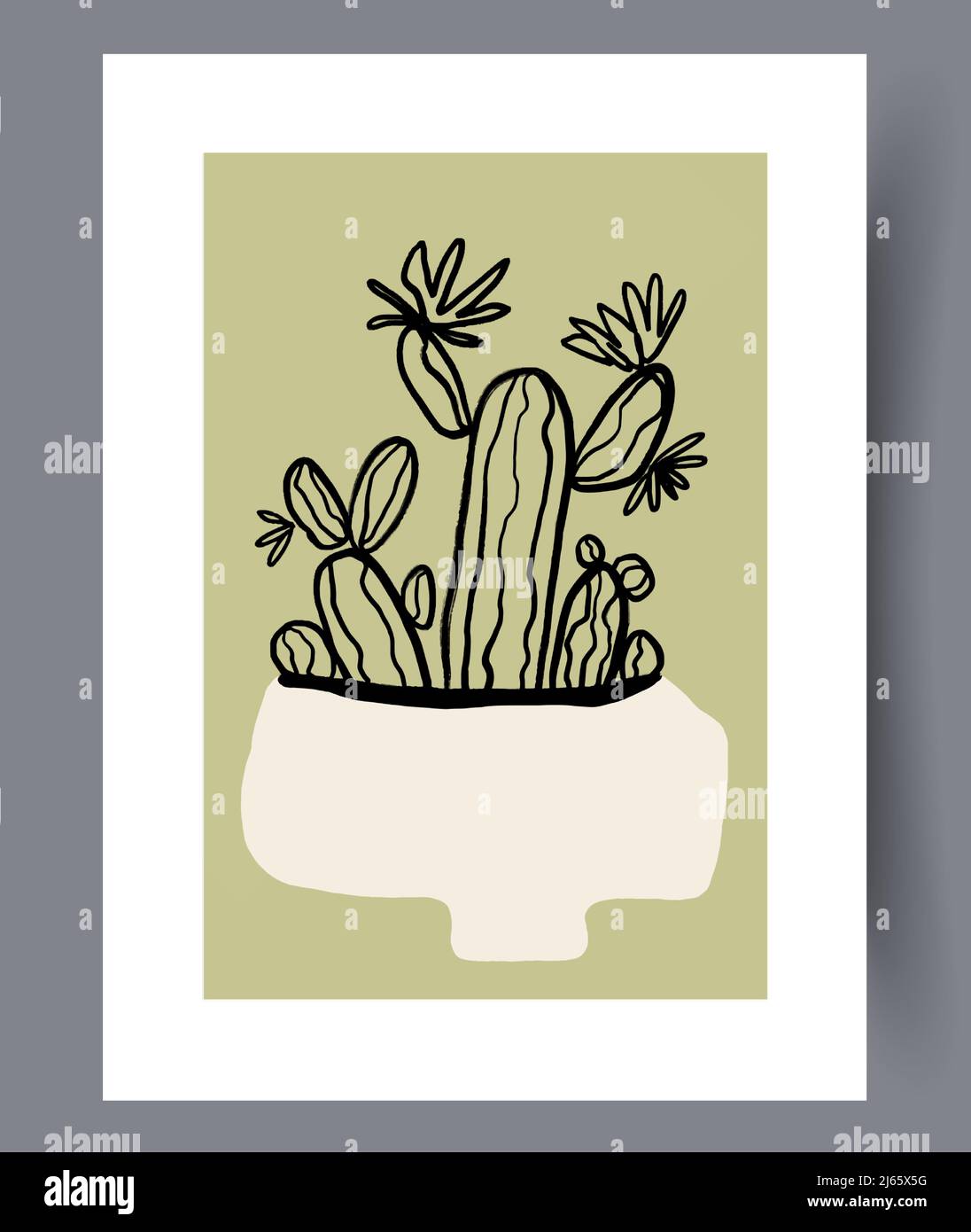 Printable wall art vector poster set vector Stock Vector Image & Art ...