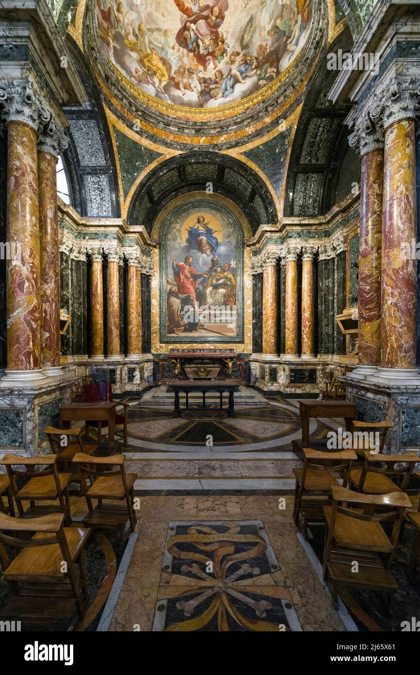 Rome. Italy. Basilica di Santa Maria del Popolo. The Cybo Chapel (La ...