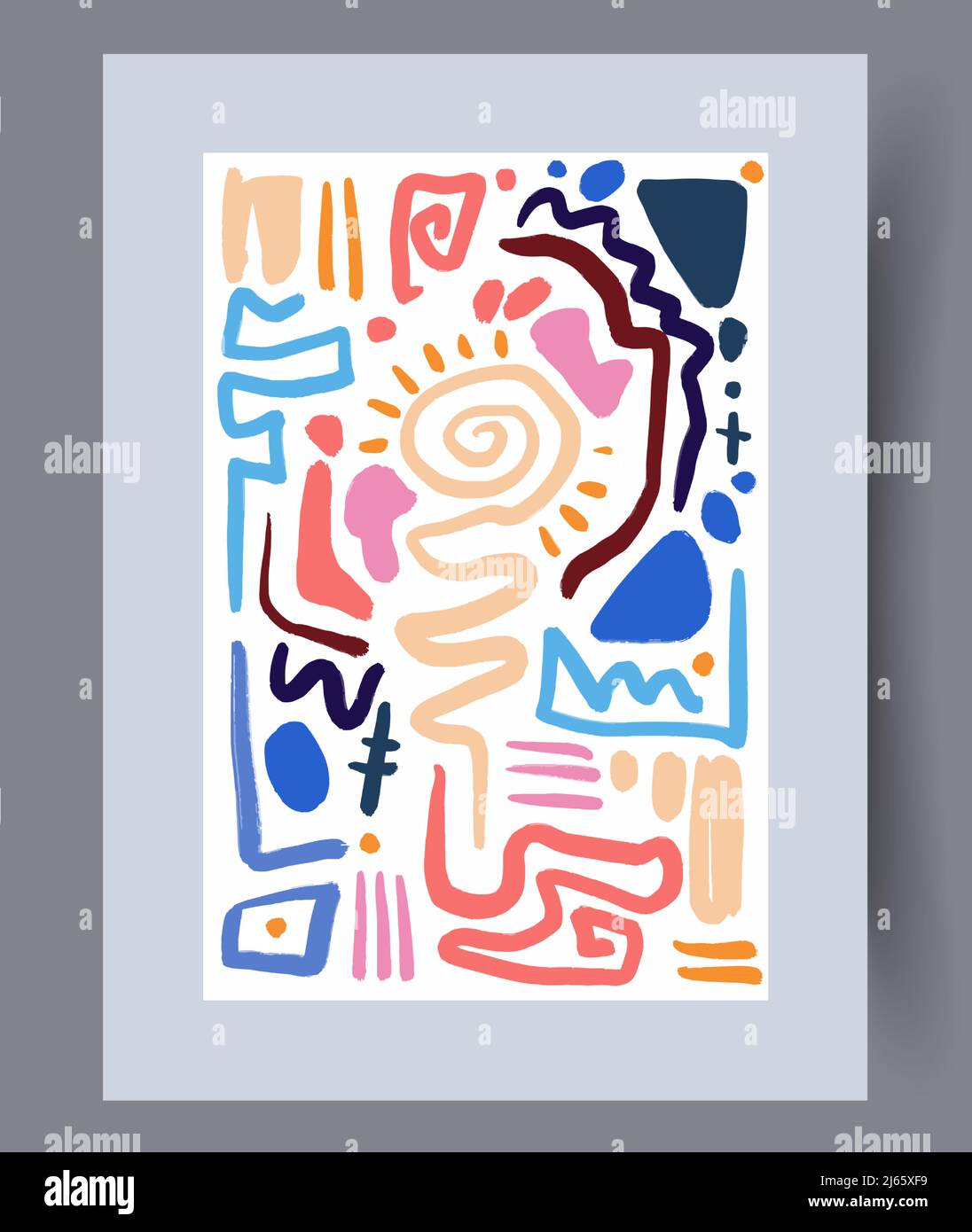 Printable wall art vector poster set vector Stock Vector Image & Art ...