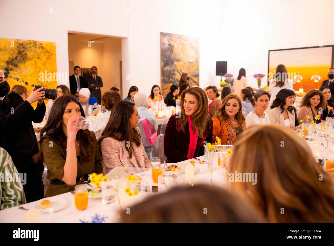 Amman, Jordanien. 28th Apr, 2022. Queen Rania of Jordan at the Jordan ...