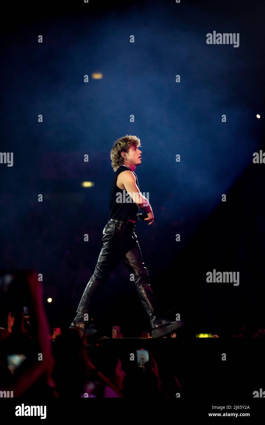 April 26, 2022, Rome, Italy: Filippo Maria Fanti in art Irama young ...