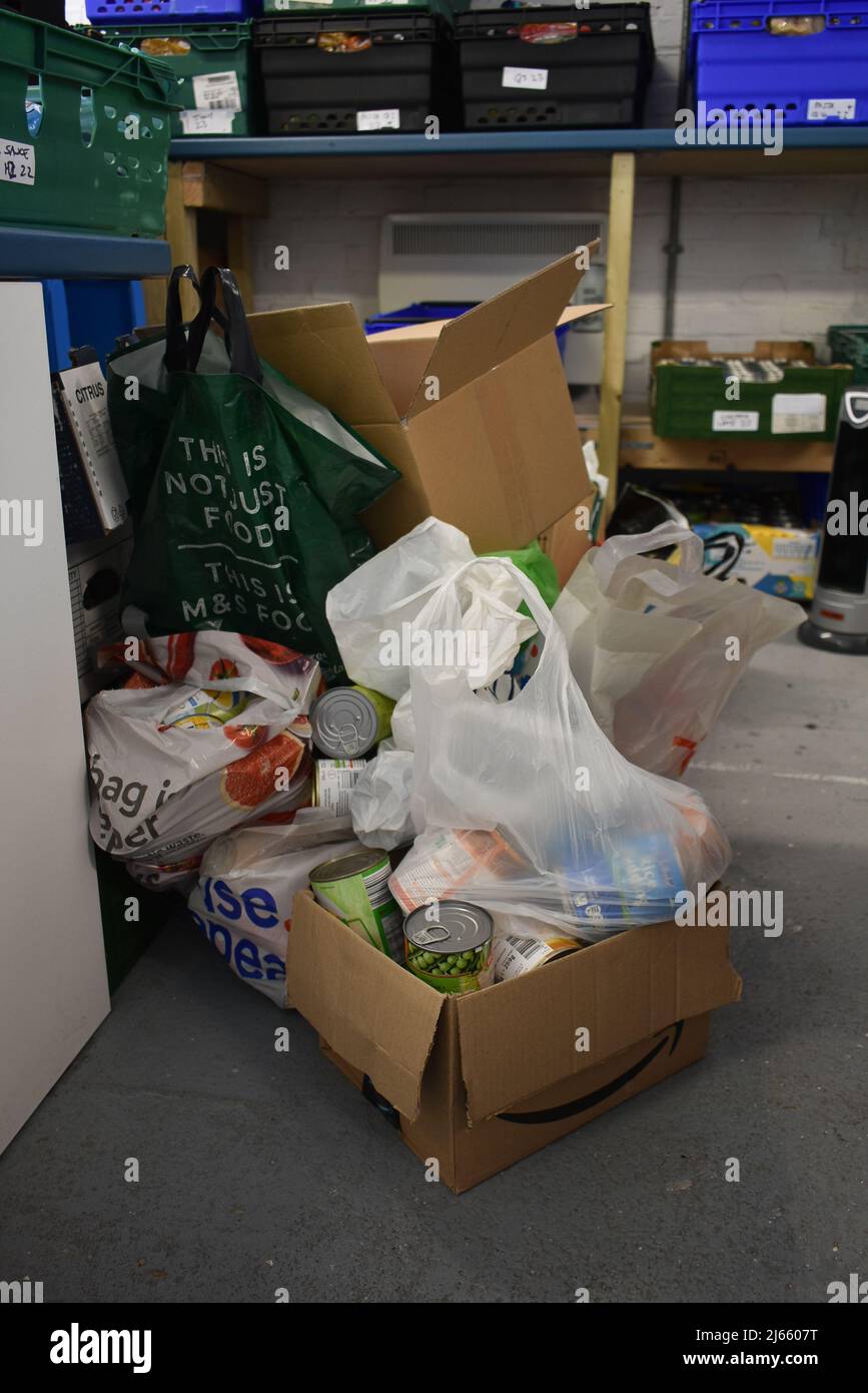 Tinned Food, Donations And Stock Given To Hound Basics Food Bank Stock ...