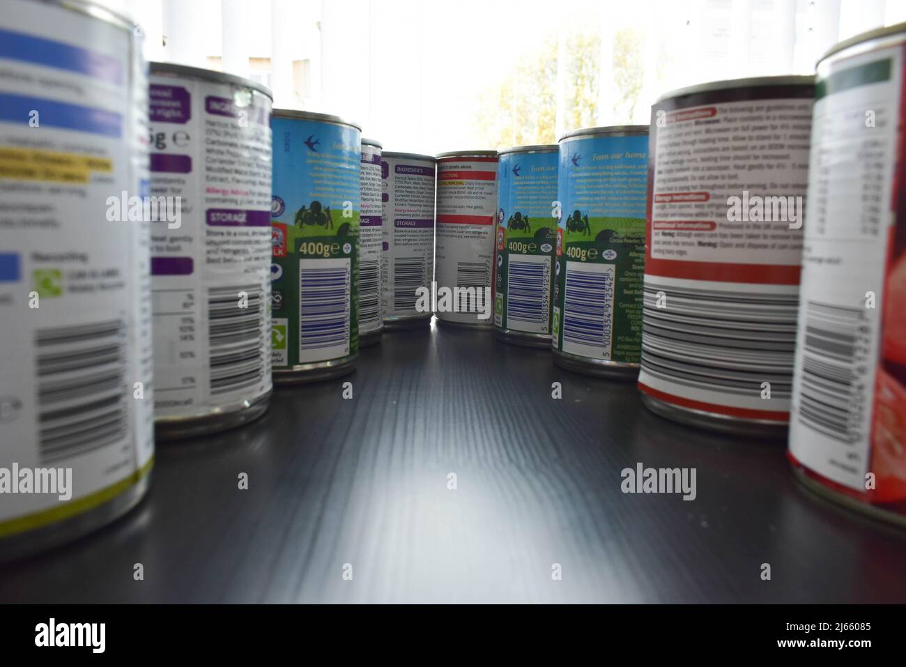 Tinned Food, Donations And Stock Given To Hound Basics Food Bank Stock ...