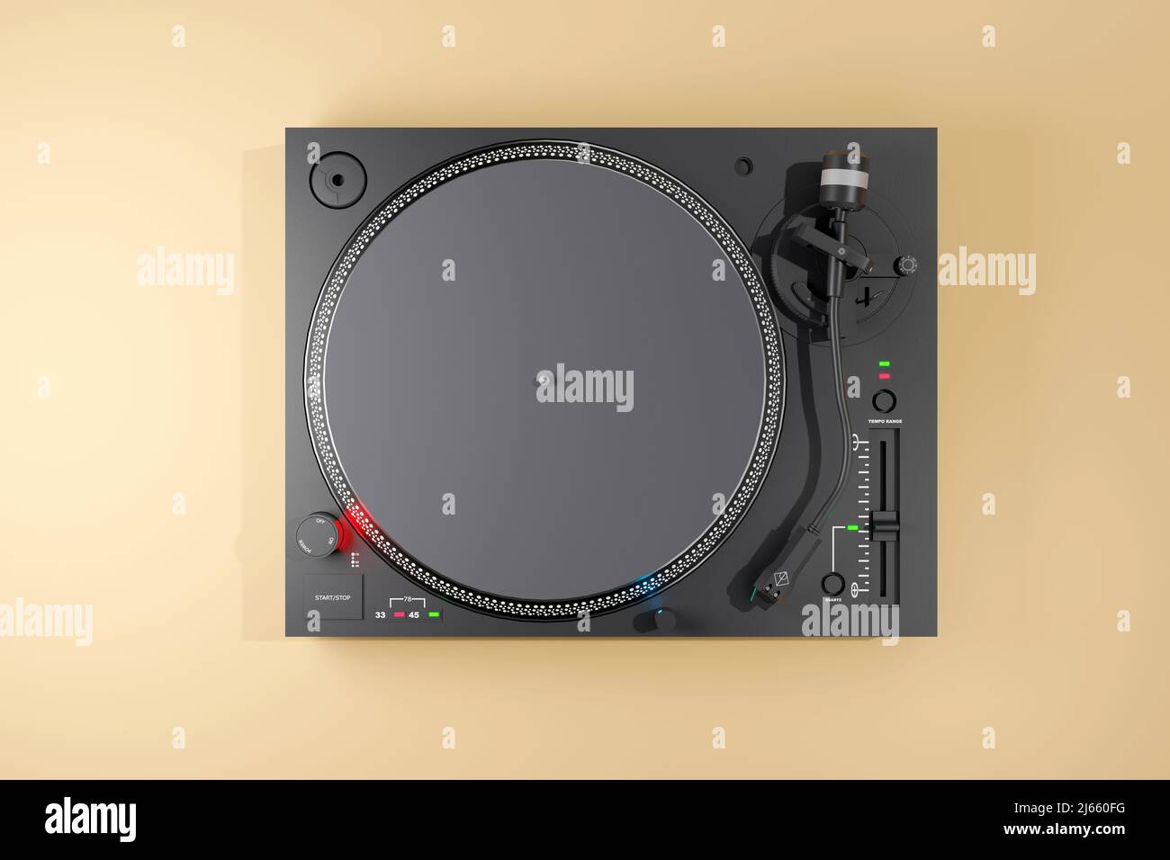 Dj Turntable Top View