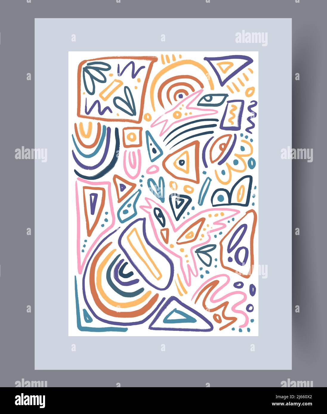 Printable wall art vector poster set vector Stock Vector Image & Art ...