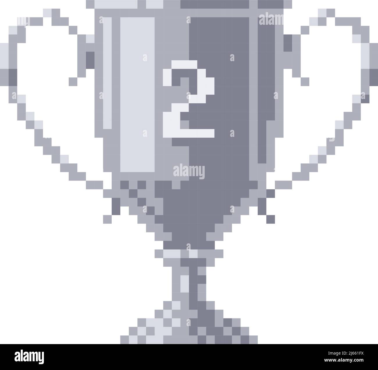 8 bit pixel sports cup. vector illustration Stock Vector Image & Art ...