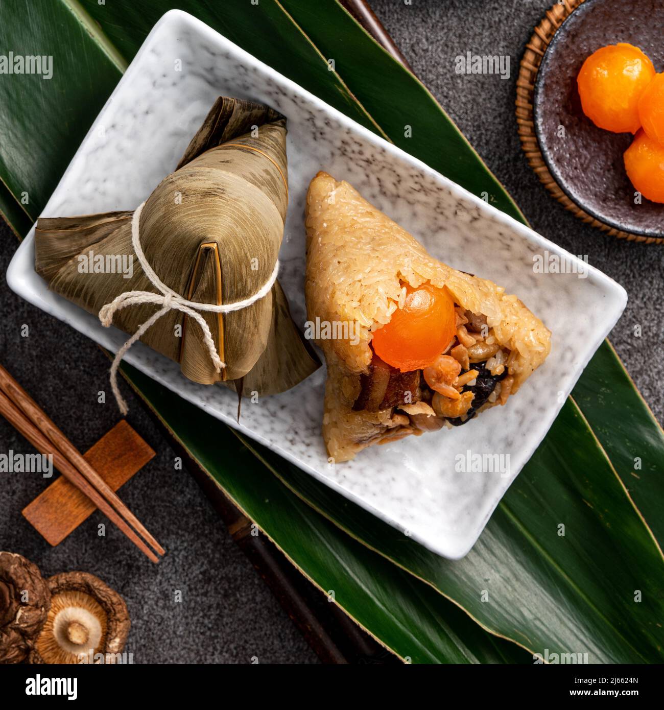 Zongzi, rice dumpling for Chinese traditional Dragon Boat Festival ...
