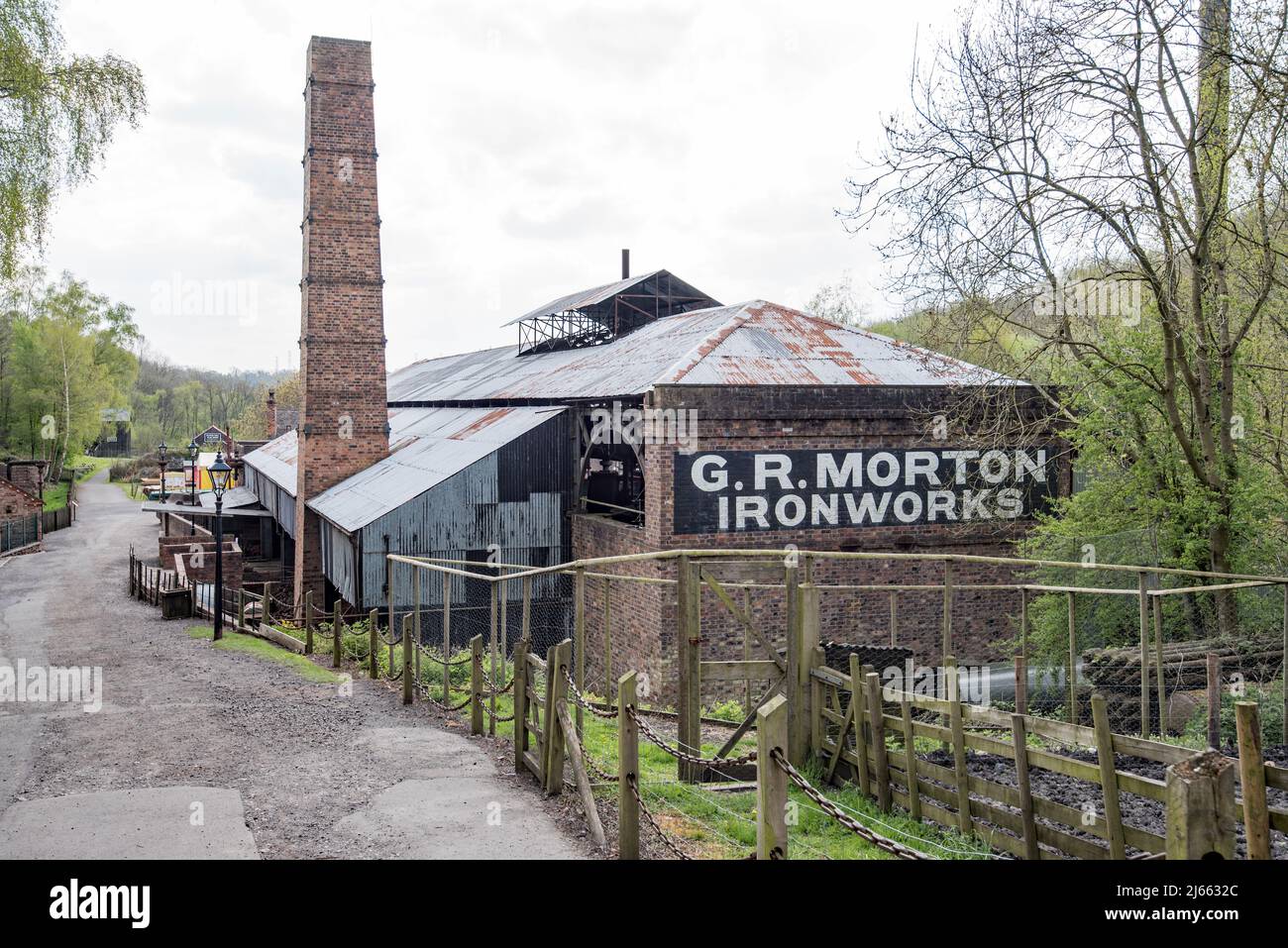 The g r morton ironworks at the blists hill victorian town hi-res stock ...
