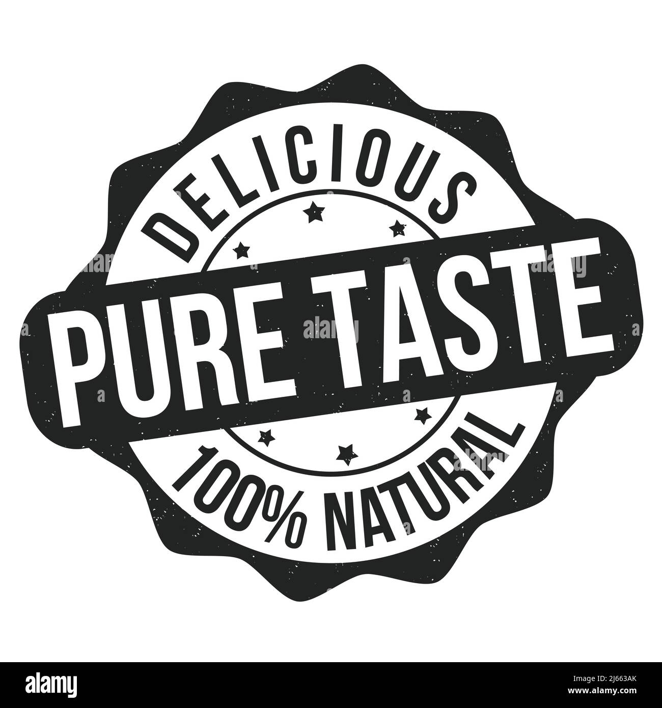 Pure taste grunge rubber stamp on white background, vector illustration ...