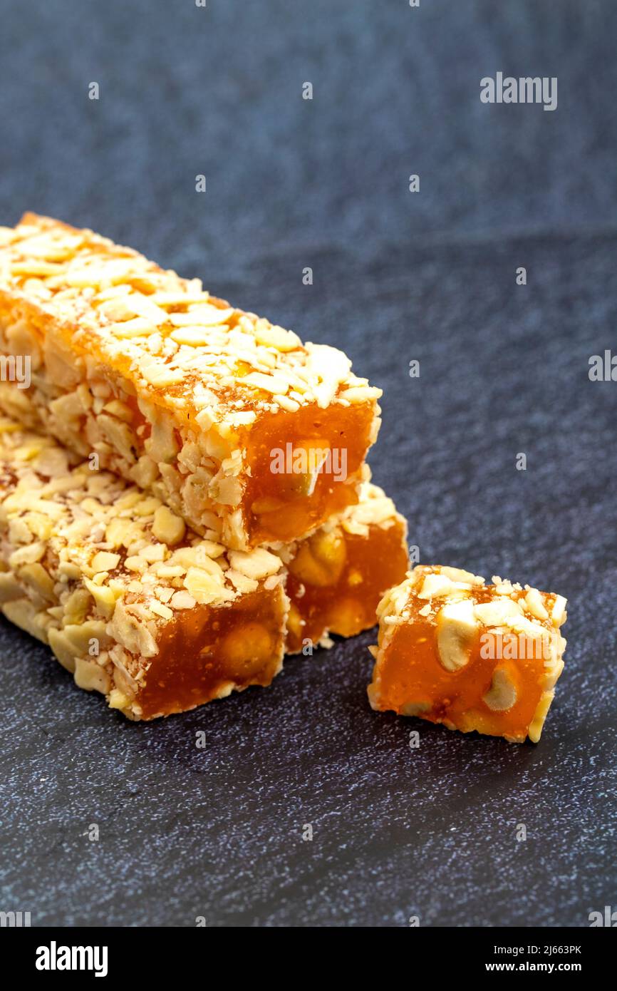 Turkish Delight with Orange. Hazelnut coated Turkish delight ...