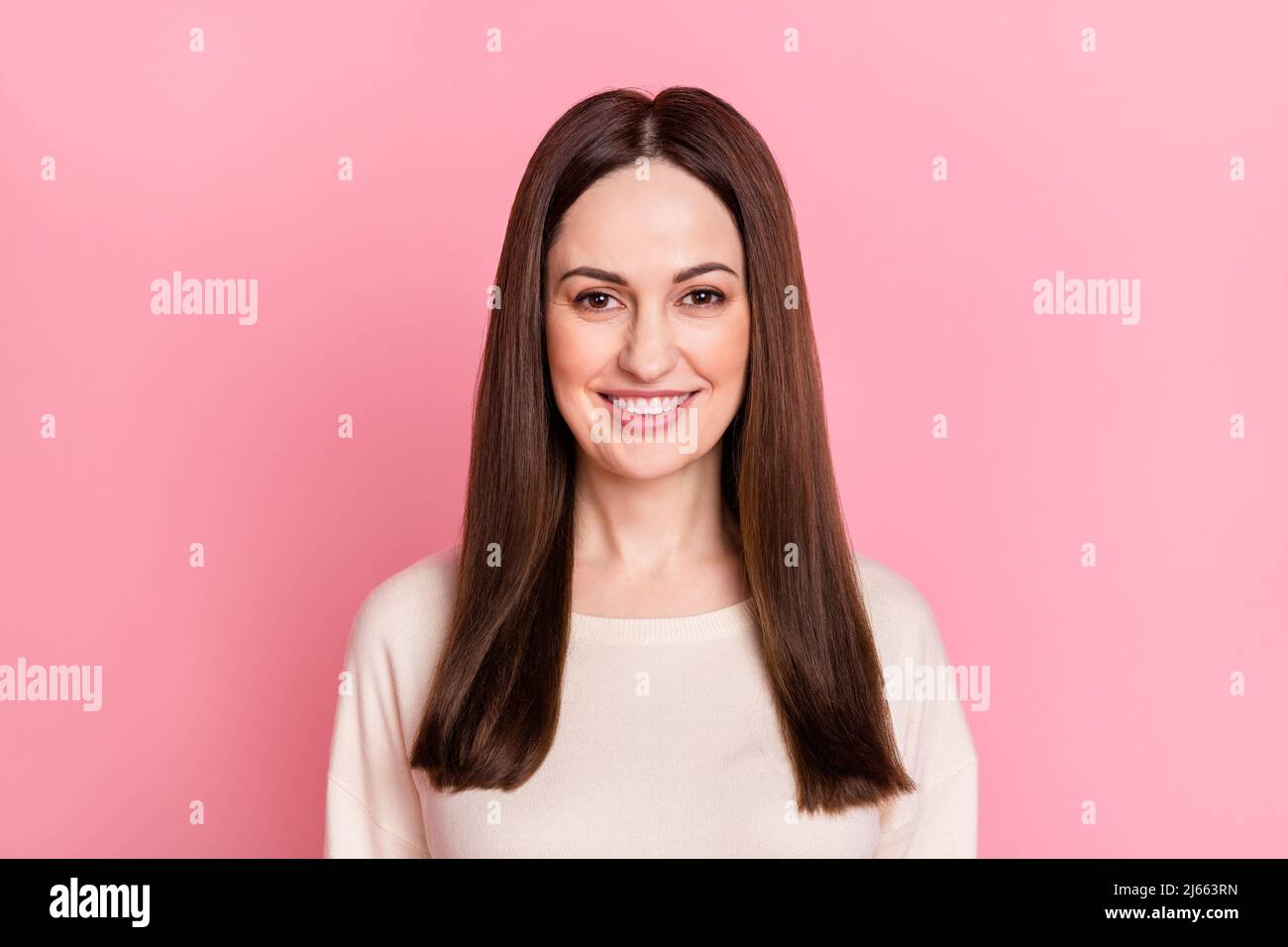 Photo of amazing smiling lady reveal white teeth after whitening ...