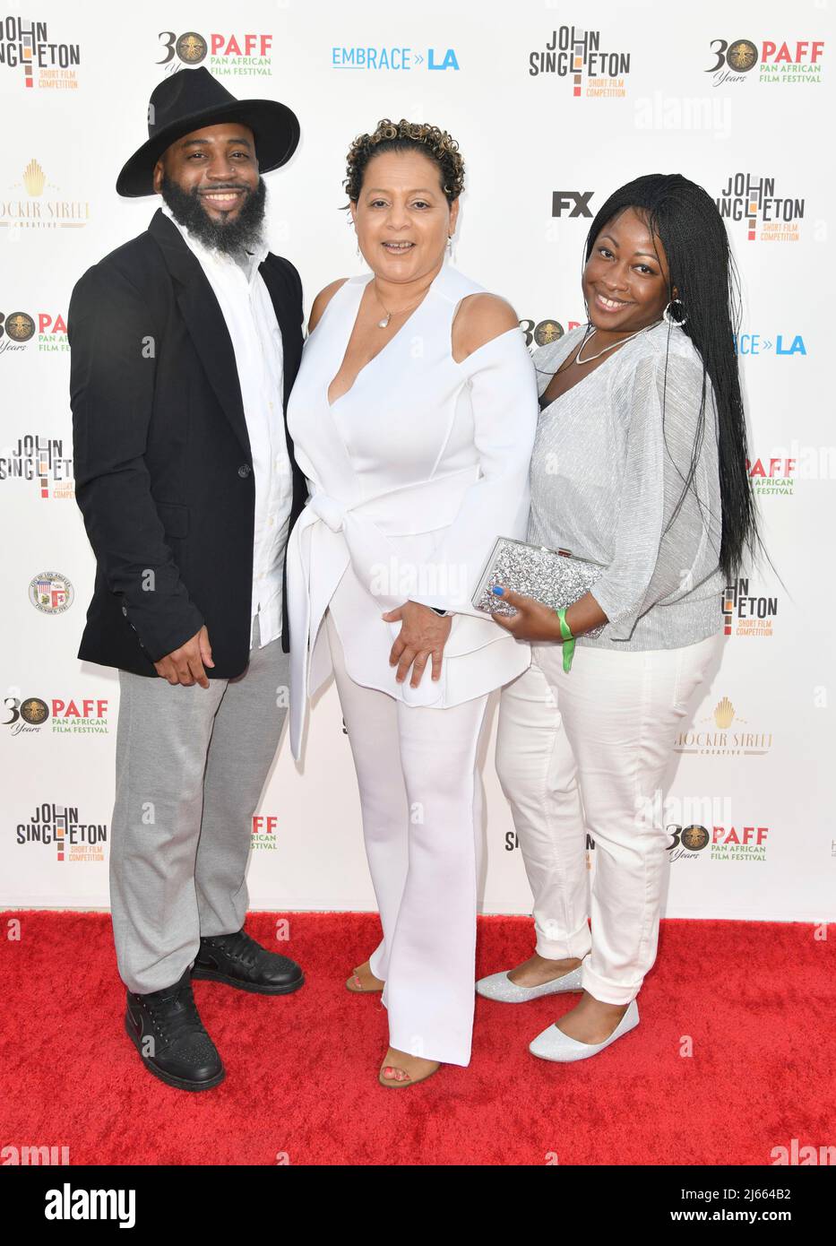 Los Angeles, Ca. 27th Apr, 2022. Brandon Hammond, Sherri Sneed, Jenesis ...