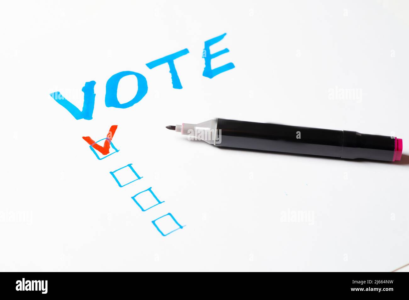Vote word on a white background. Voting concept Stock Photo - Alamy