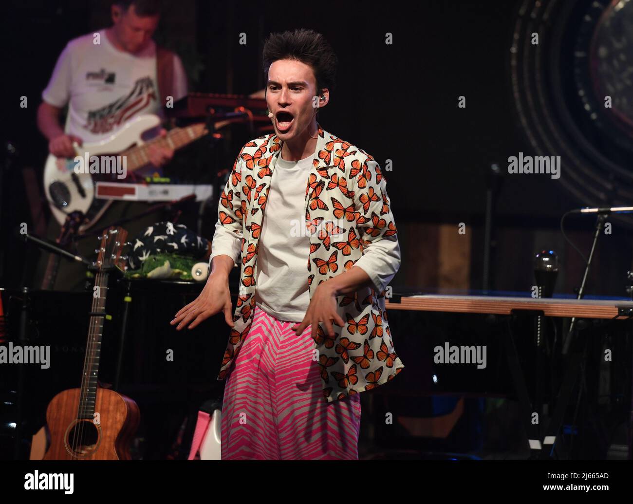 Fort Lauderdale FL, USA. 27th Apr, 2022. Jacob Collier performs during ...