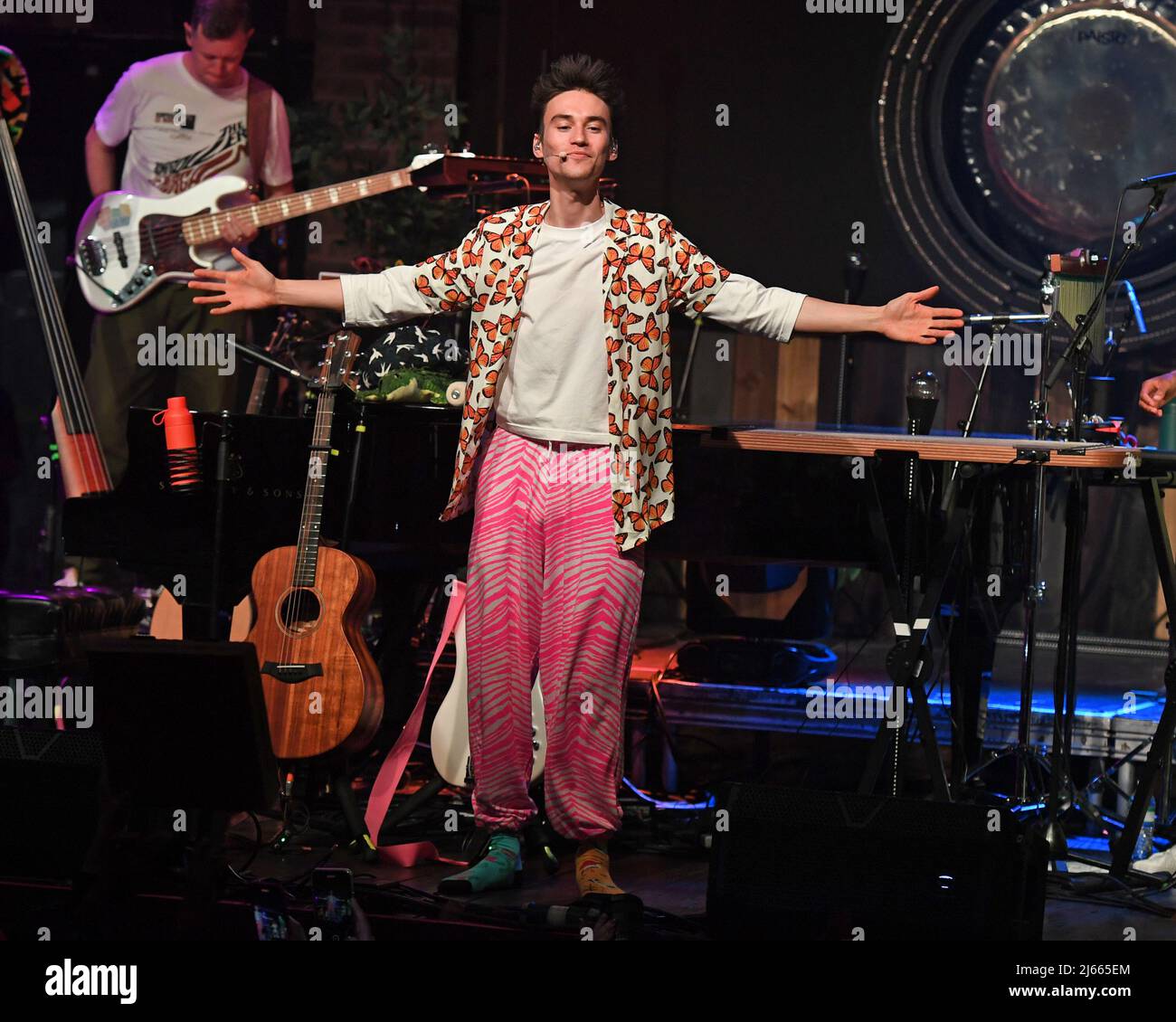 Fort Lauderdale FL, USA. 27th Apr, 2022. Jacob Collier performs during ...