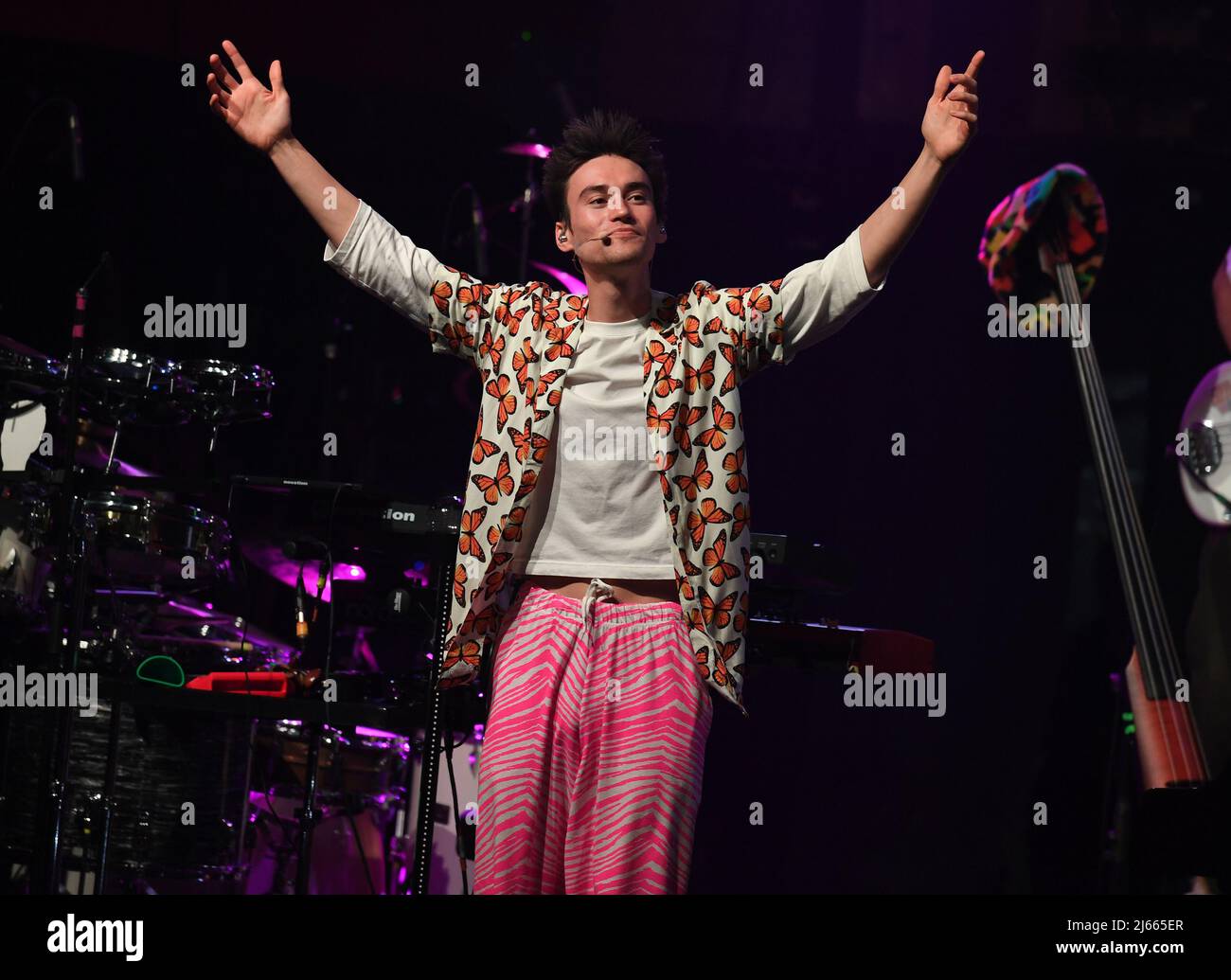 Fort Lauderdale FL, USA. 27th Apr, 2022. Jacob Collier performs during ...