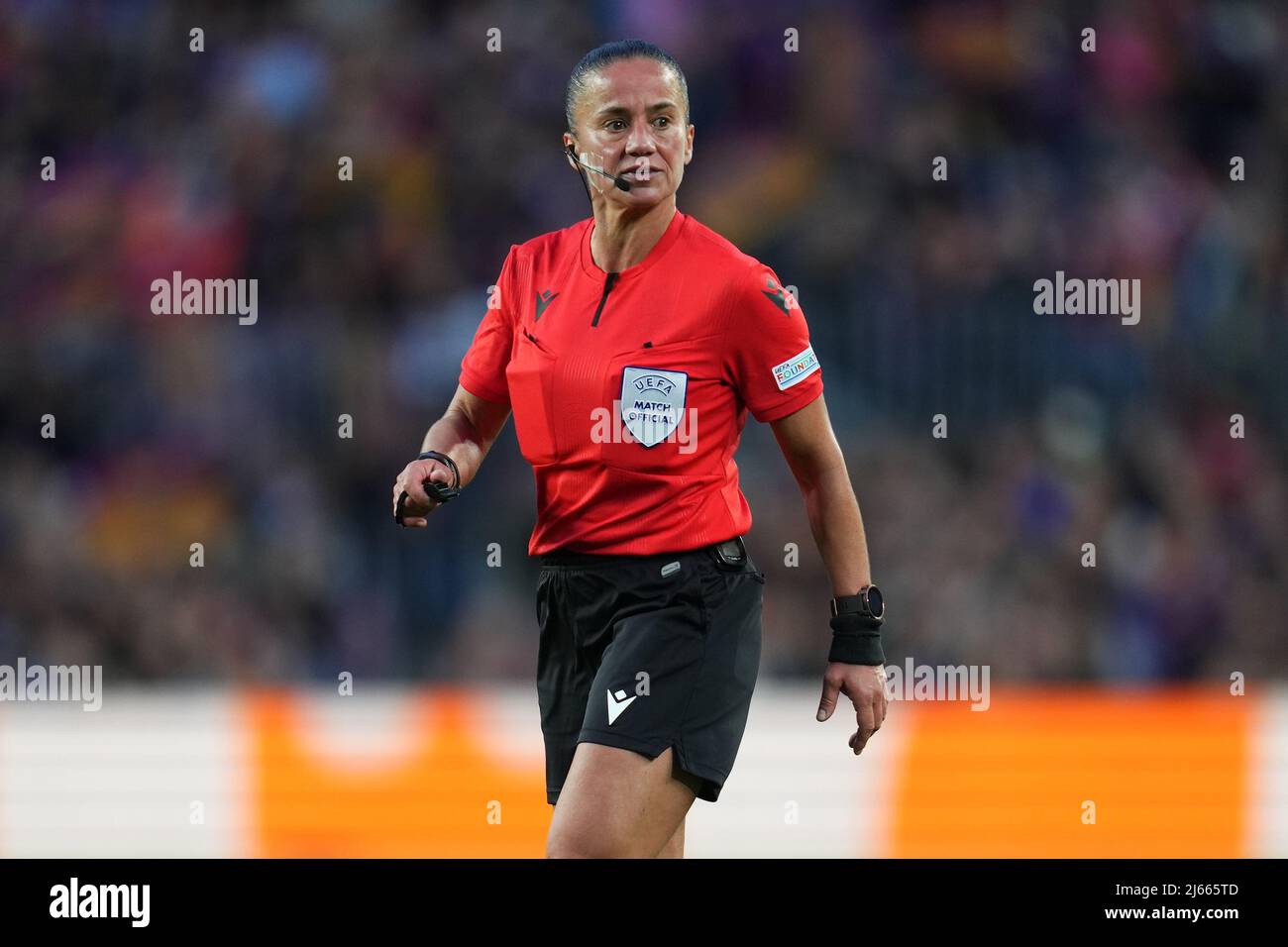 The referee Sandra Bastos during the UEFA Womens Champions League, Semi ...