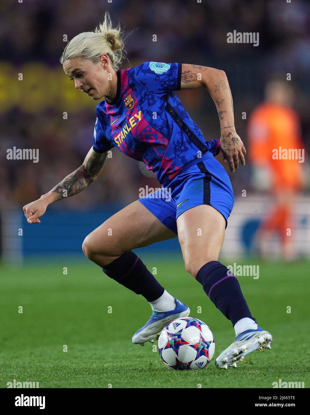 Maria Mapy Leon of FC Barcelona during the UEFA Womens Champions League ...