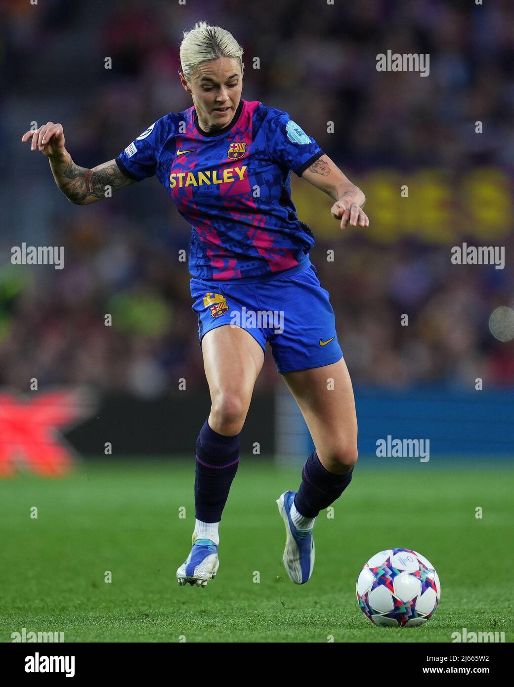 Maria Mapy Leon of FC Barcelona during the UEFA Womens Champions League ...