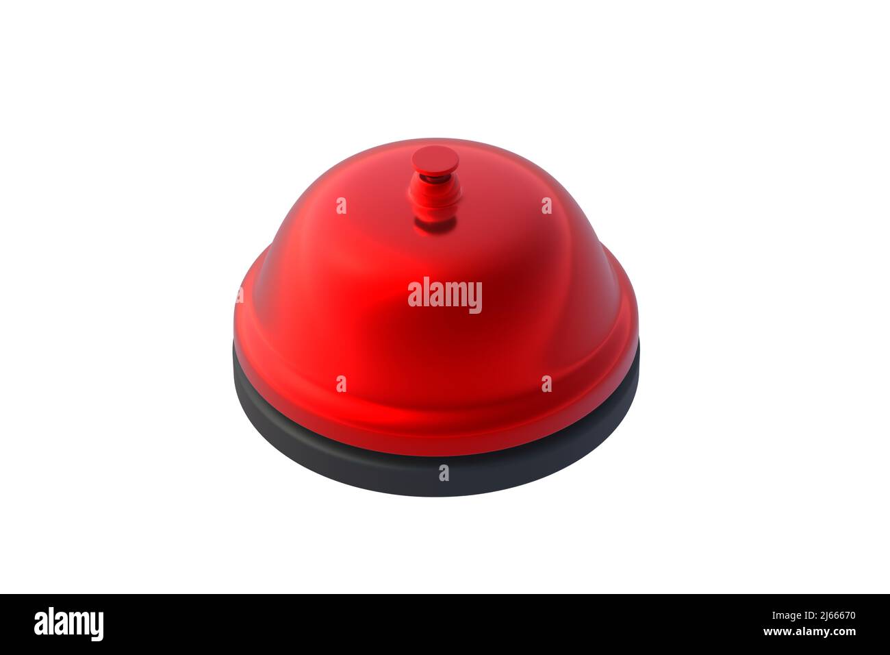 Hotel bell isolated on white background. 3d render Stock Photo - Alamy