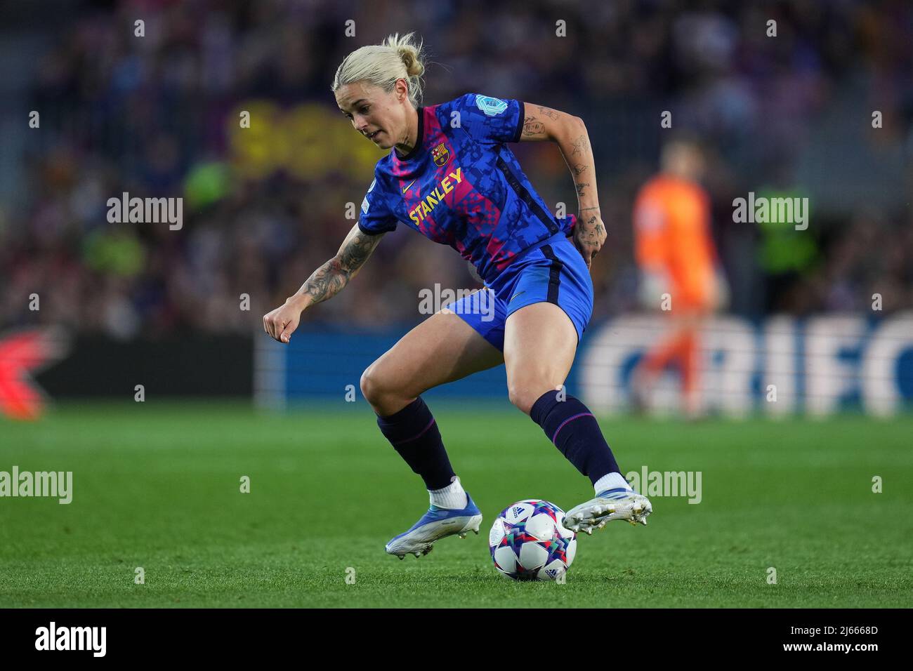 Maria Mapy Leon of FC Barcelona during the UEFA Womens Champions League ...