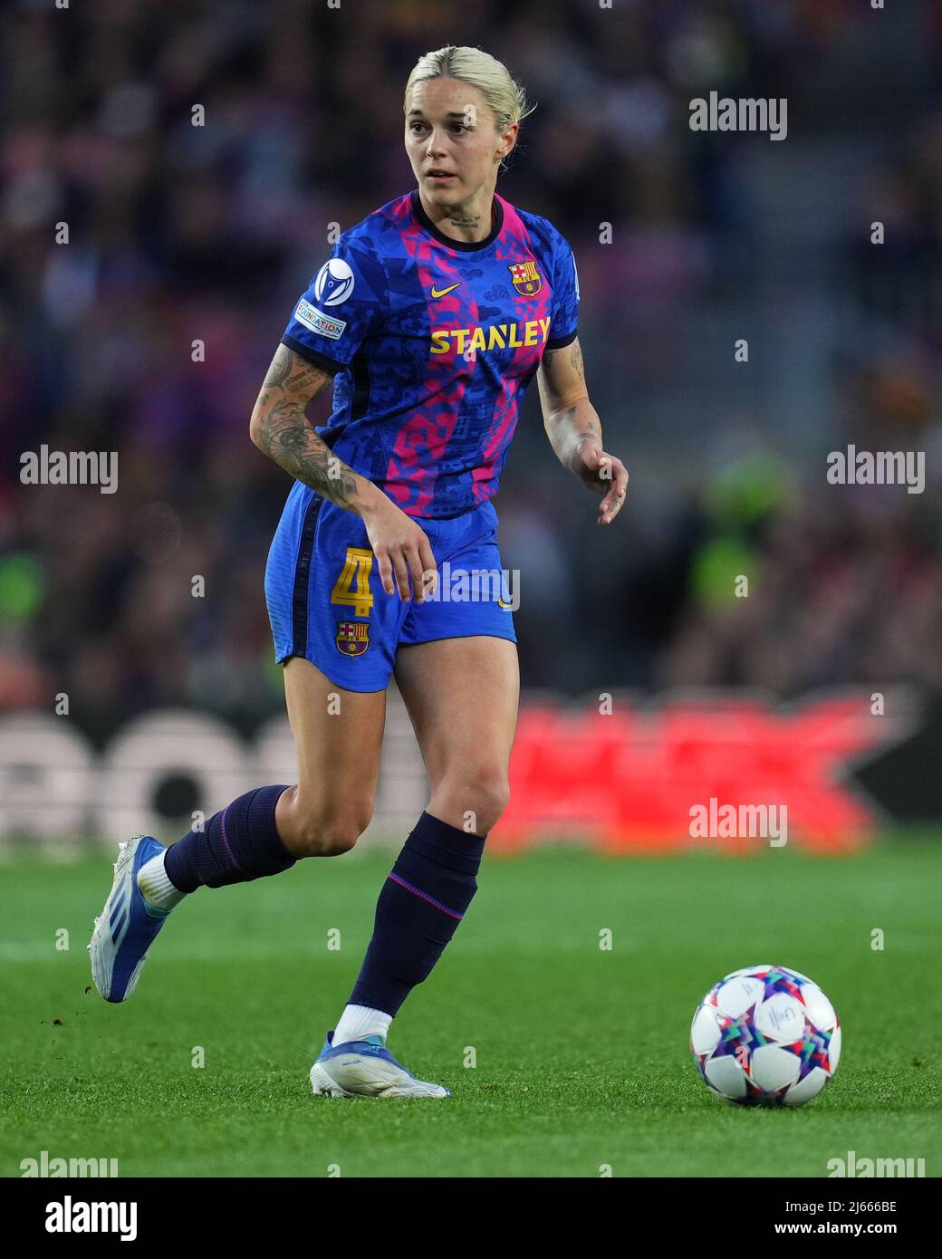 Maria Mapy Leon of FC Barcelona during the UEFA Womens Champions League ...