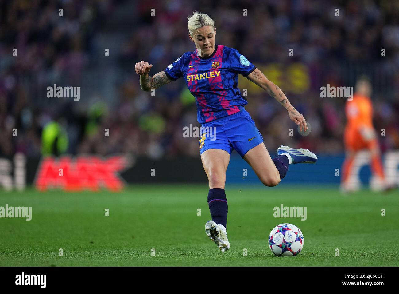 Maria Mapy Leon of FC Barcelona during the UEFA Womens Champions League ...