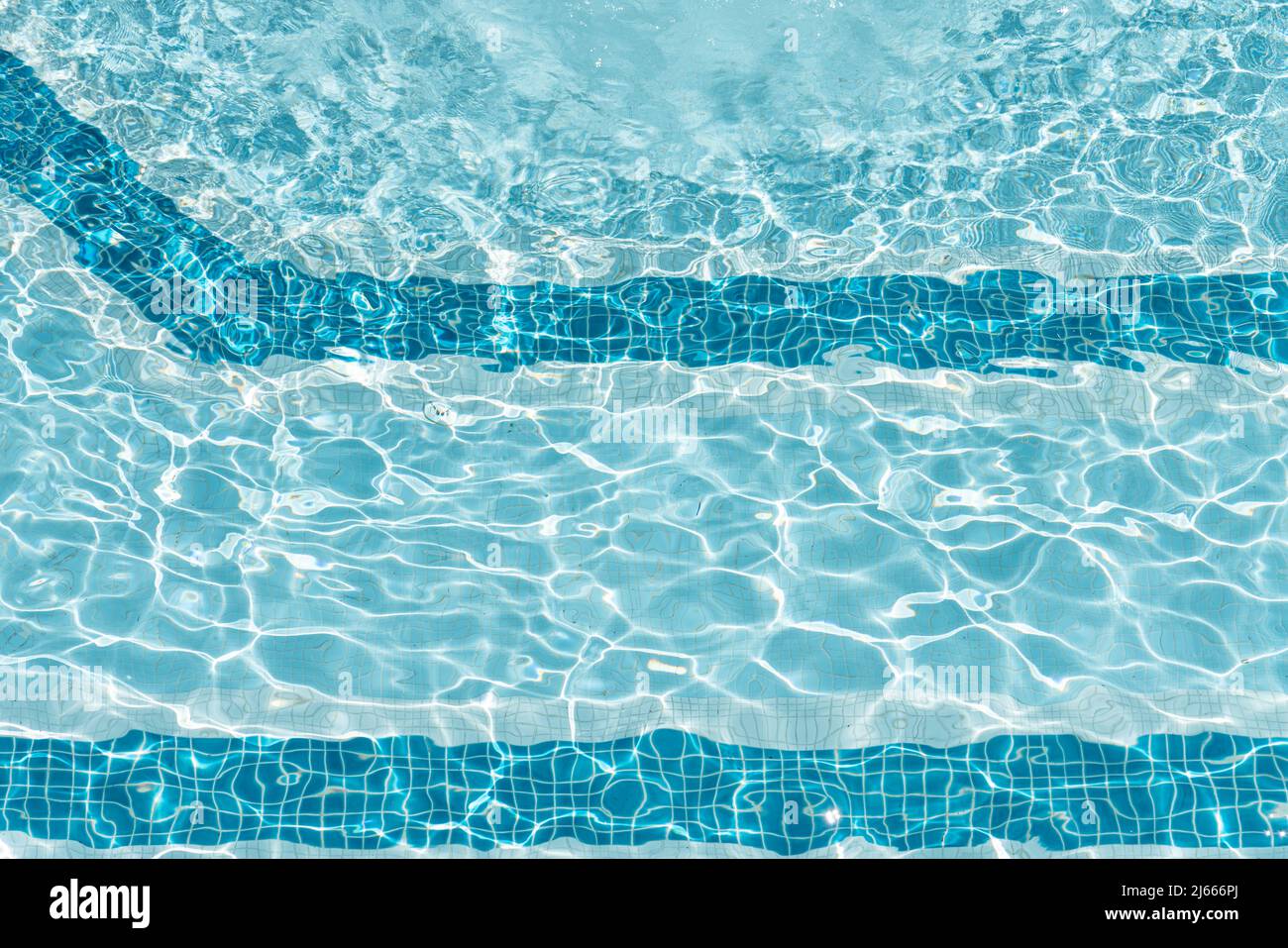 Ripple Clear Blue Water in Swimming Pool with Sun Reflection Texture ...