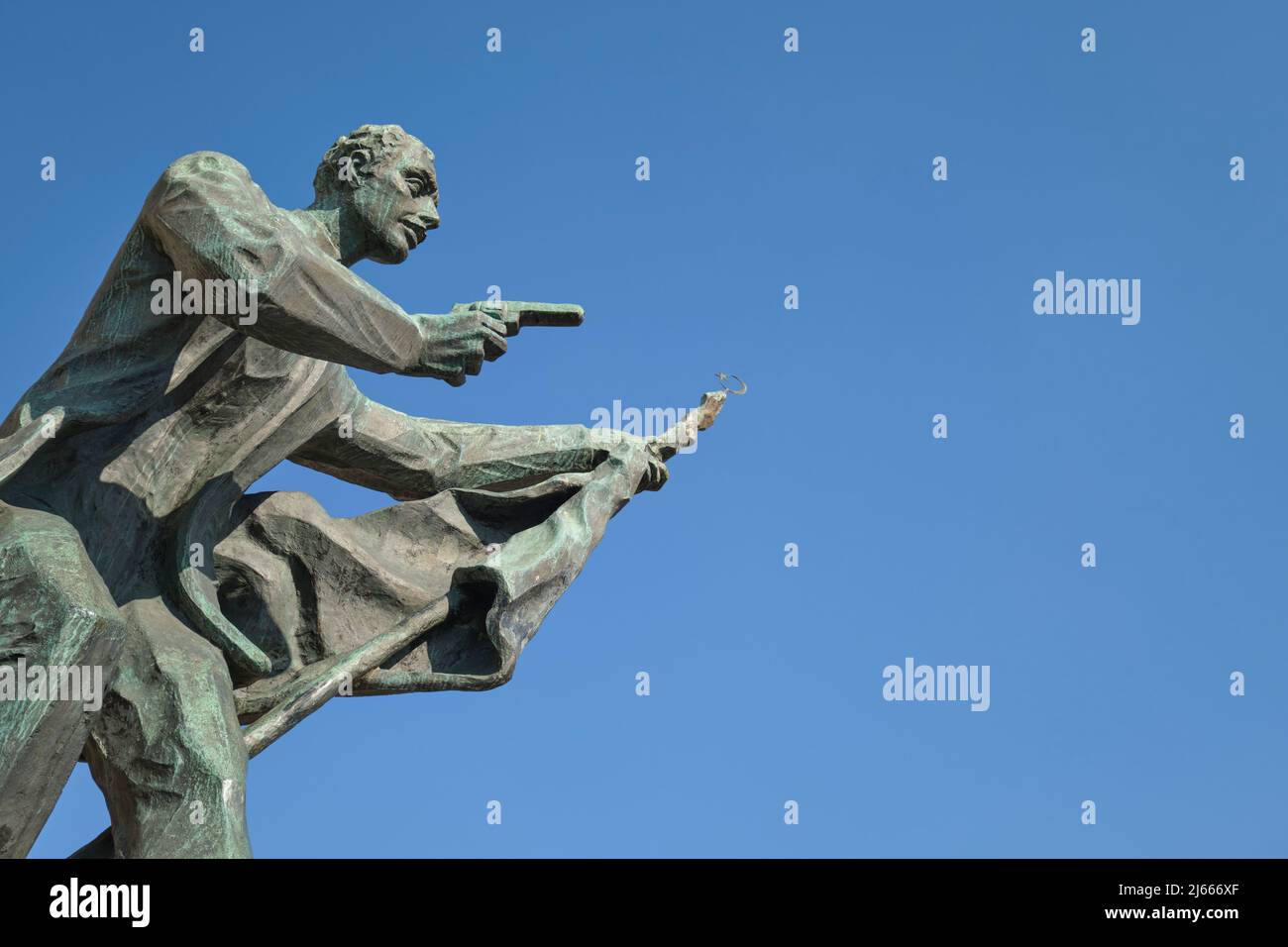 Famous First Bullet monument of Hasan Tahsin, who started the Turkish ...