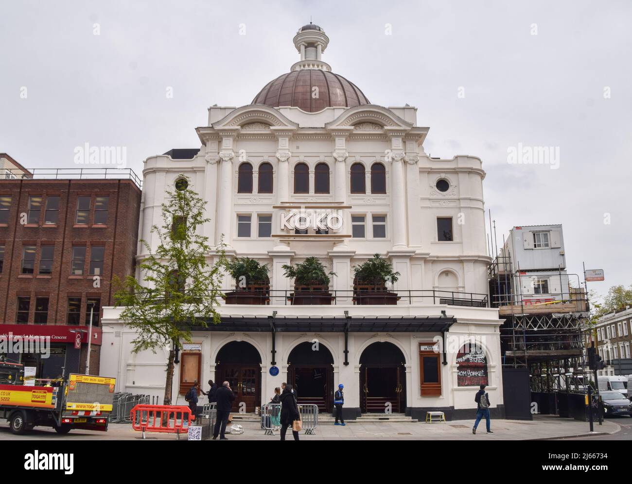London, UK. 28th April 2022. Camden's iconic KOKO concert venue and club is set to reopen its ...