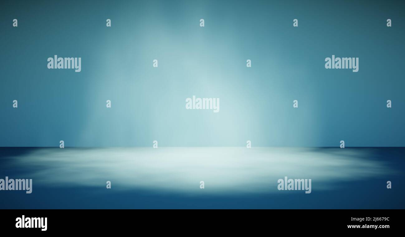 Blank colorful wall background and hard falling shadow. 3D rendering ...
