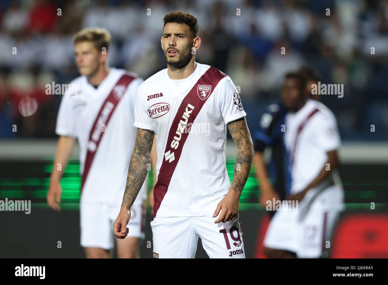Bergamo, Italy. 27th Apr, 2022. Antonio Sanabria of Torino FC looks on ...