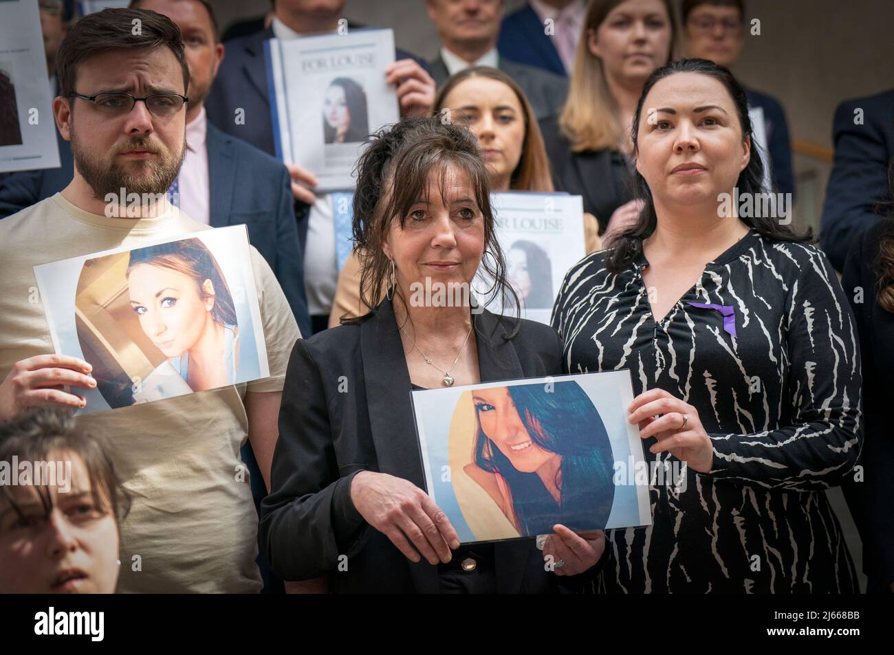 Caroline Lyon, from East Kilbride, alongside Scottish Labour's Monica ...