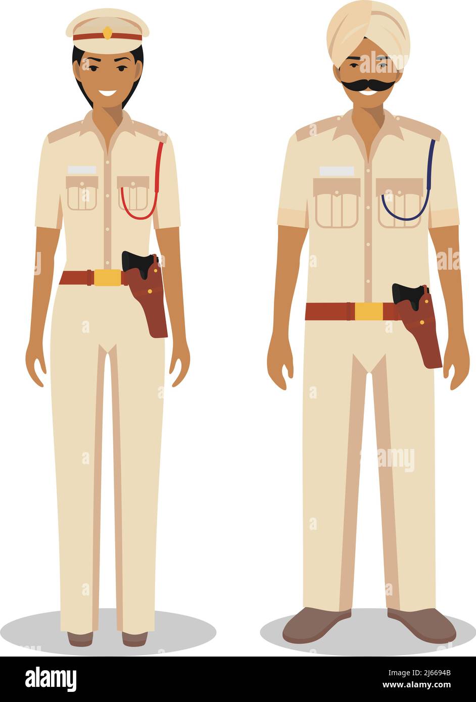 Cartoon Indian Policeman