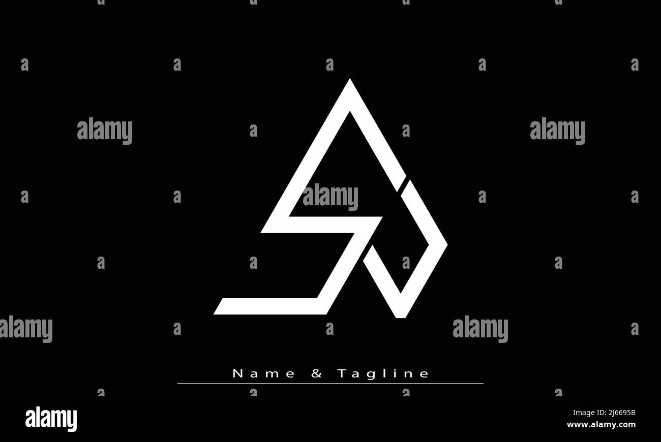 Alphabet letters Initials Monogram logo SV , VS Stock Vector Image ...