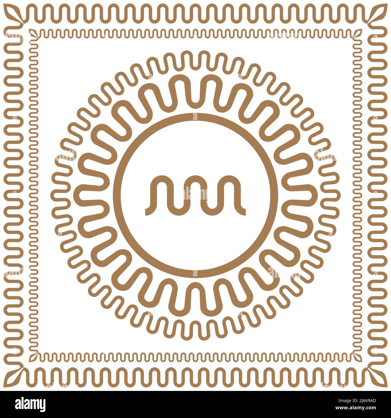 Ancient Greek golden frames patterns, set of antique borders from ...