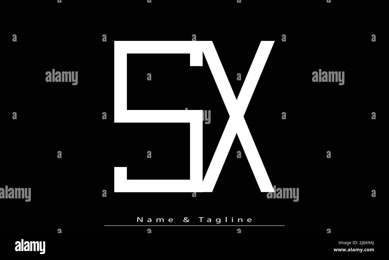 Alphabet letters Initials Monogram logo SX , XS Stock Vector Image ...