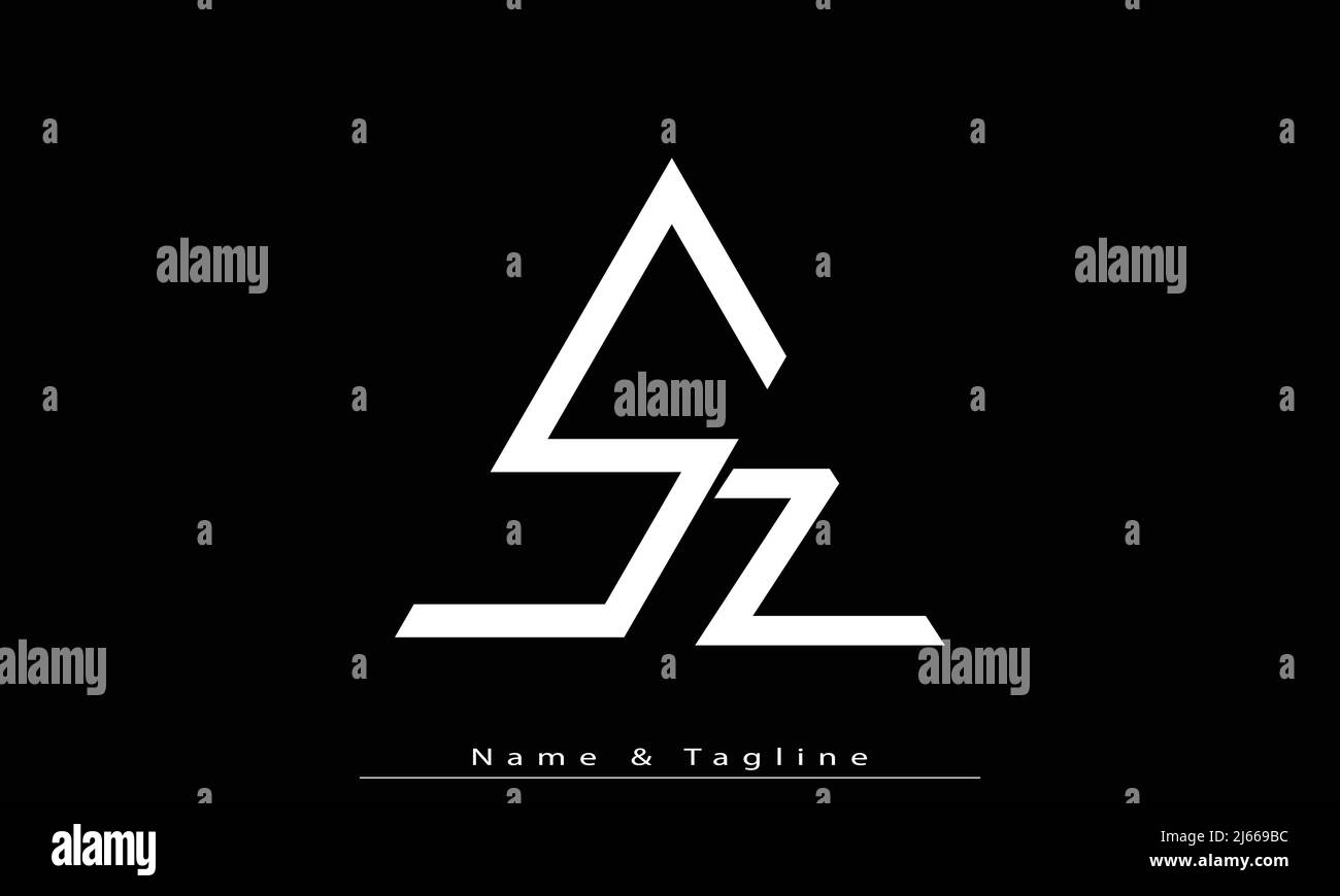 Alphabet letters Initials Monogram logo SZ , ZS Stock Vector Image & Art - Alamy